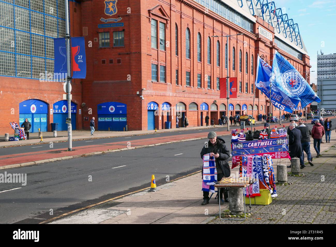 Ibrox stadium, Govan, Glasgow, Scotland, UK, the home of Rangers FC ...