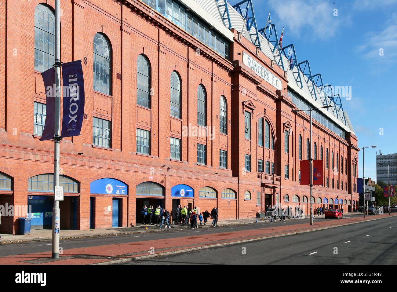 Ibrox stadium, Govan, Glasgow, Scotland, UK, the home of Rangers FC ...