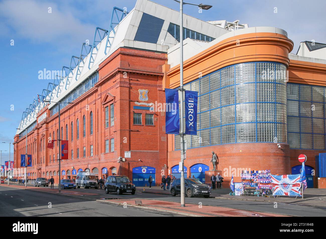 Ibrox stadium, Govan, Glasgow, Scotland, UK, the home of Rangers FC ...