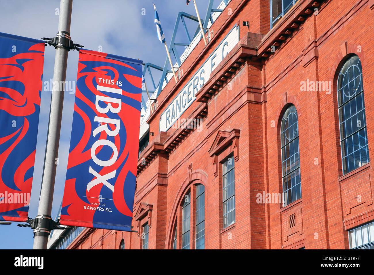 Ibrox stadium, Govan, Glasgow, Scotland, UK, the home of Rangers FC ...