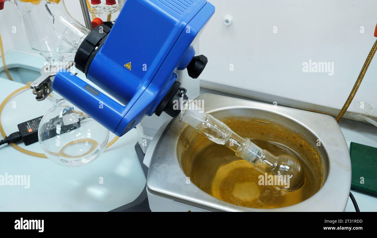 Work in the laboratory. Stock footage. A closed light space with ...