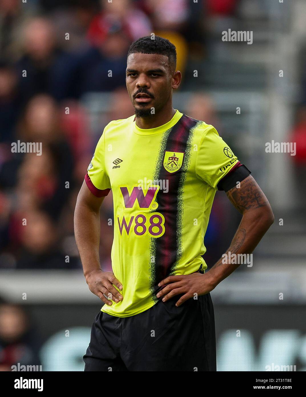 Burnley's Lyle Foster during the Premier League match at Gtech ...