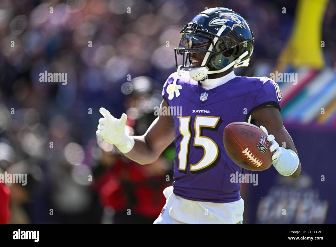 Nelson agholor ravens hi-res stock photography and images - Alamy