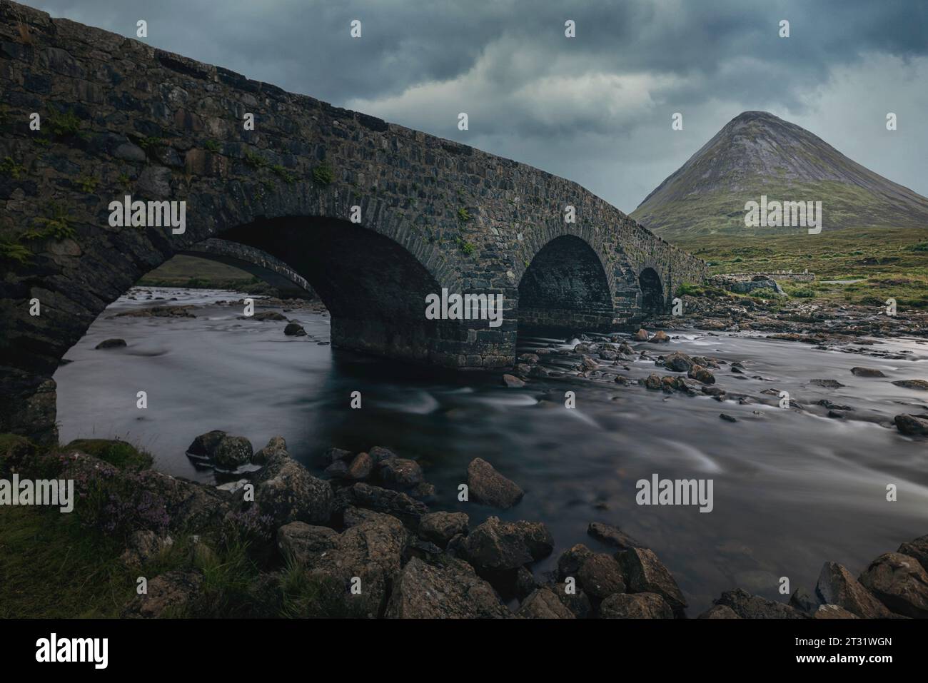 Sligachan Bridge is a three-span rubble bridge built in 1810-1818 by ...