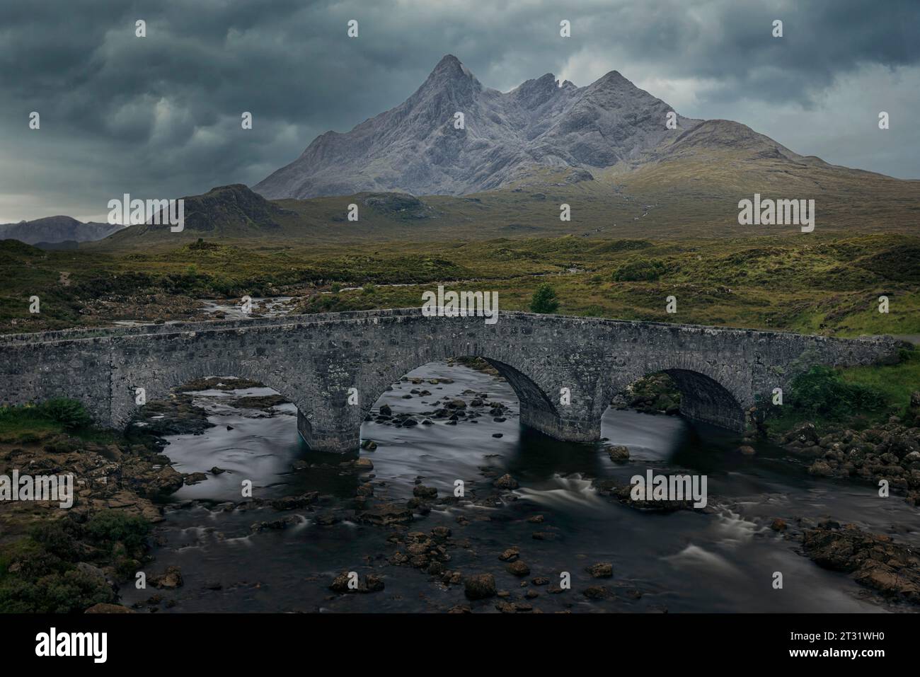 Sligachan Bridge is a three-span rubble bridge built in 1810-1818 by ...