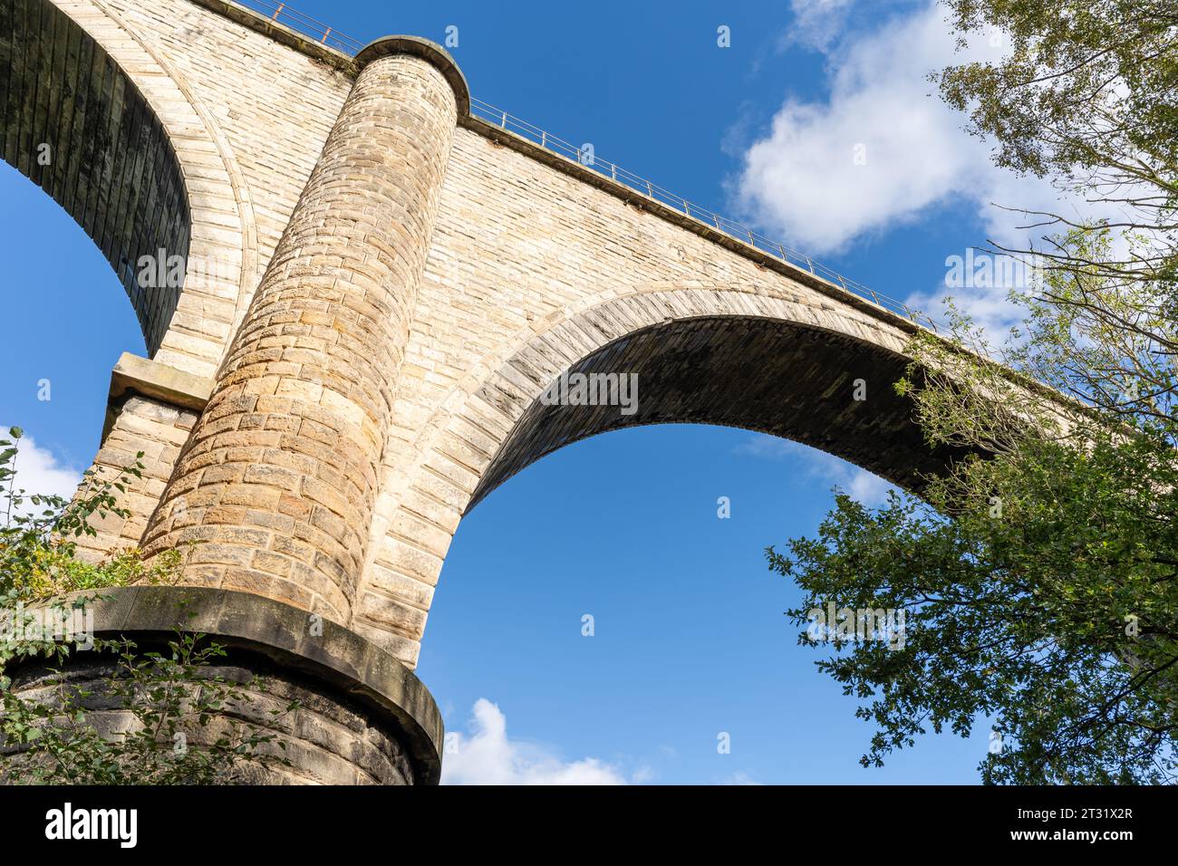 Victoria Viaduct, Washington, UK, part of the Leamside line, under ...