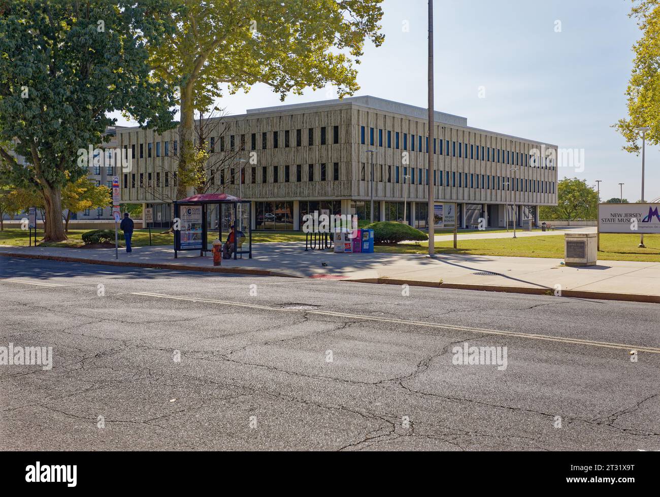 Downtown Trenton: New Jersey State Library, part of the New Jersey ...