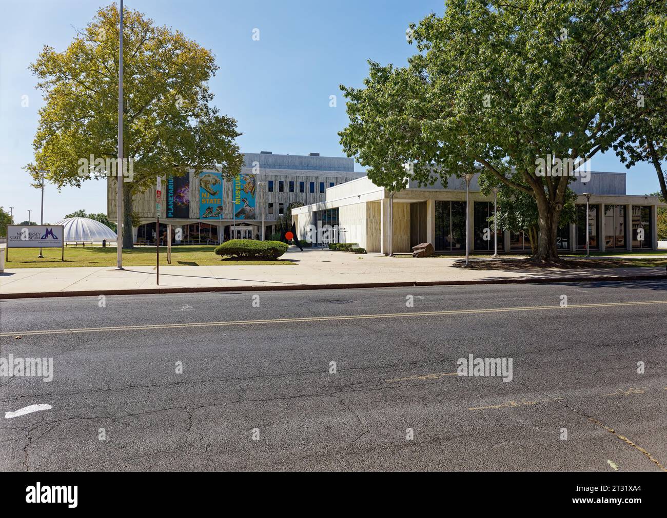 Downtown Trenton: New Jersey Museum (background), attached to ...