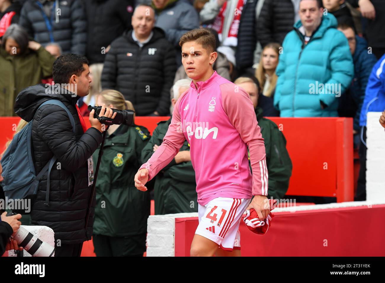 Brandon Aguilera of Nottingham Forest during the Premier League match ...