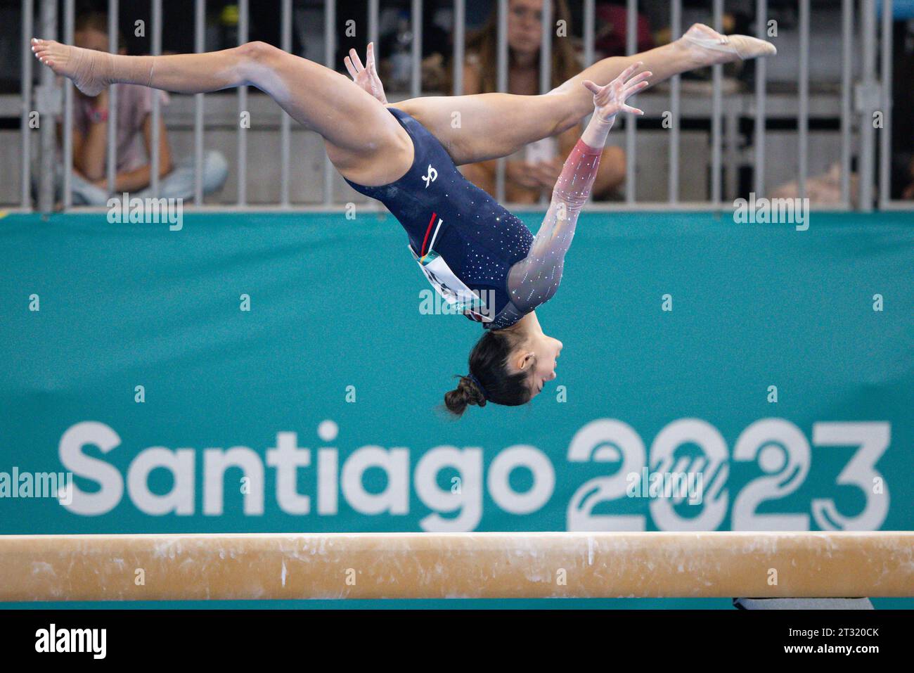 Santiago, Chile. 22nd Oct, 2023. North American gymnast DICELLO Kayla ...