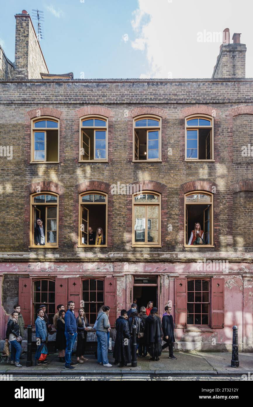 Exhibition of the early works by Christo at 4 Princelet Street in east ...