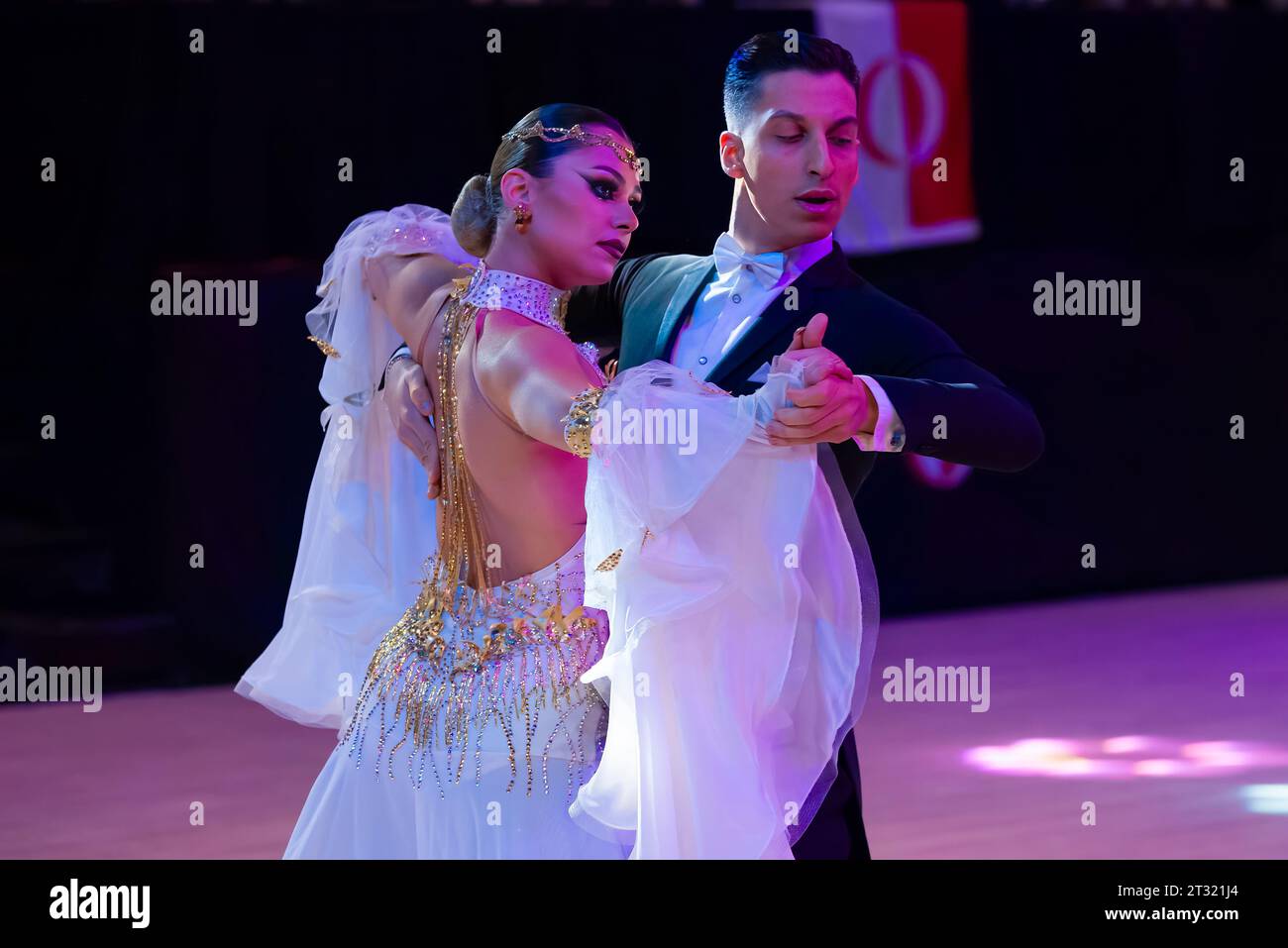 ANKARA, TURKEY - December 17, 2022: People compete in dancesport for ...