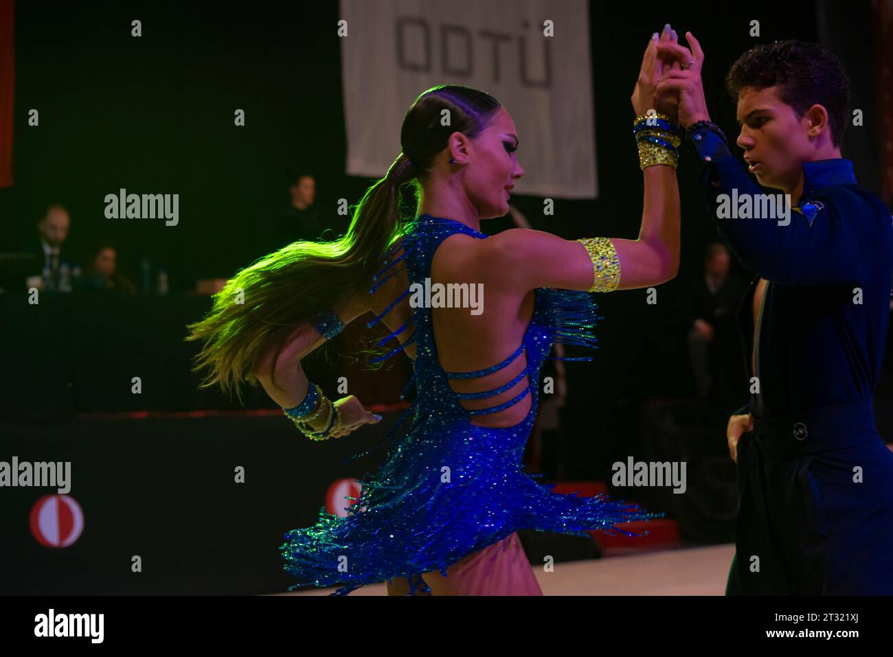 ANKARA, TURKEY - December 17, 2022: People compete in dancesport for ...