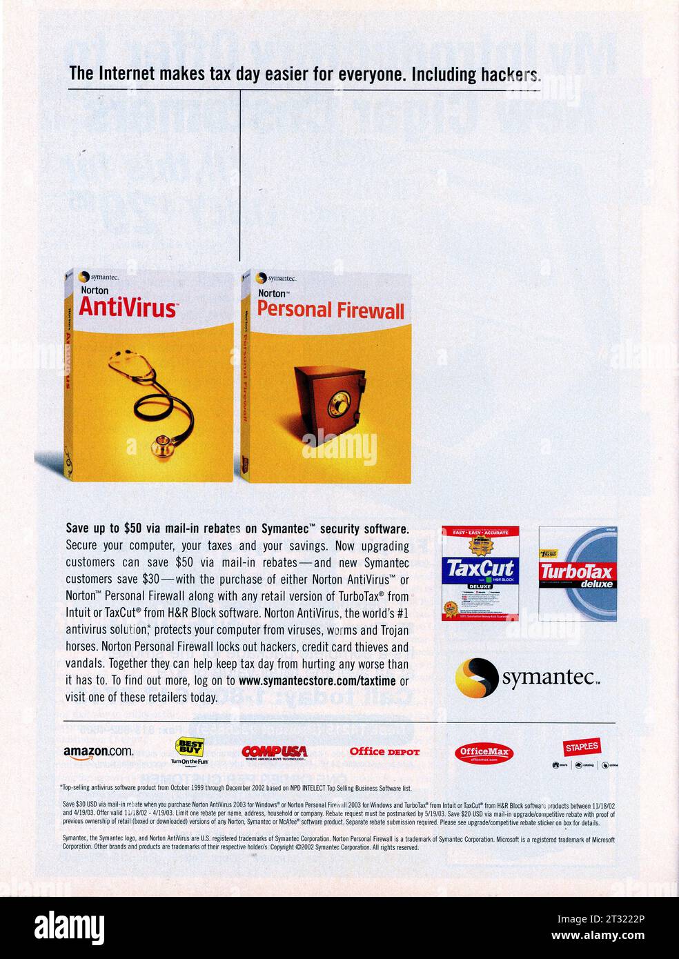 Vintage "Time" magazine 24 February 2003 Issue Advert, USA Stock Photo ...