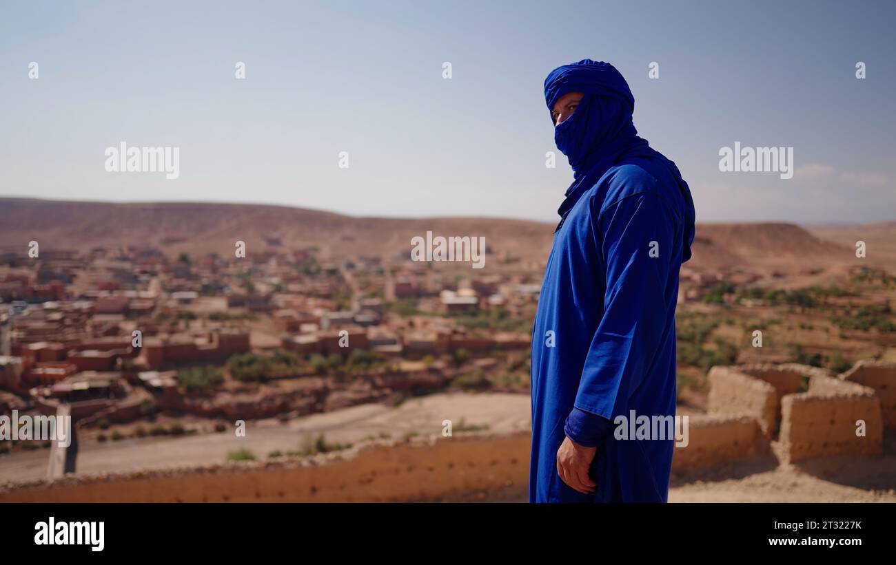 The Arab sheikh. Action. A man in national clothes against the ...