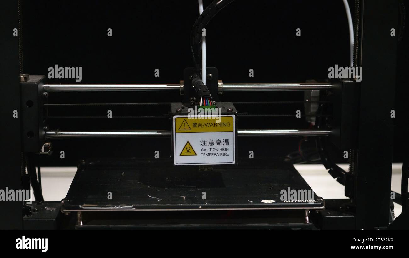 The new printer is in operation. HDR. Special equipment for printing in ...