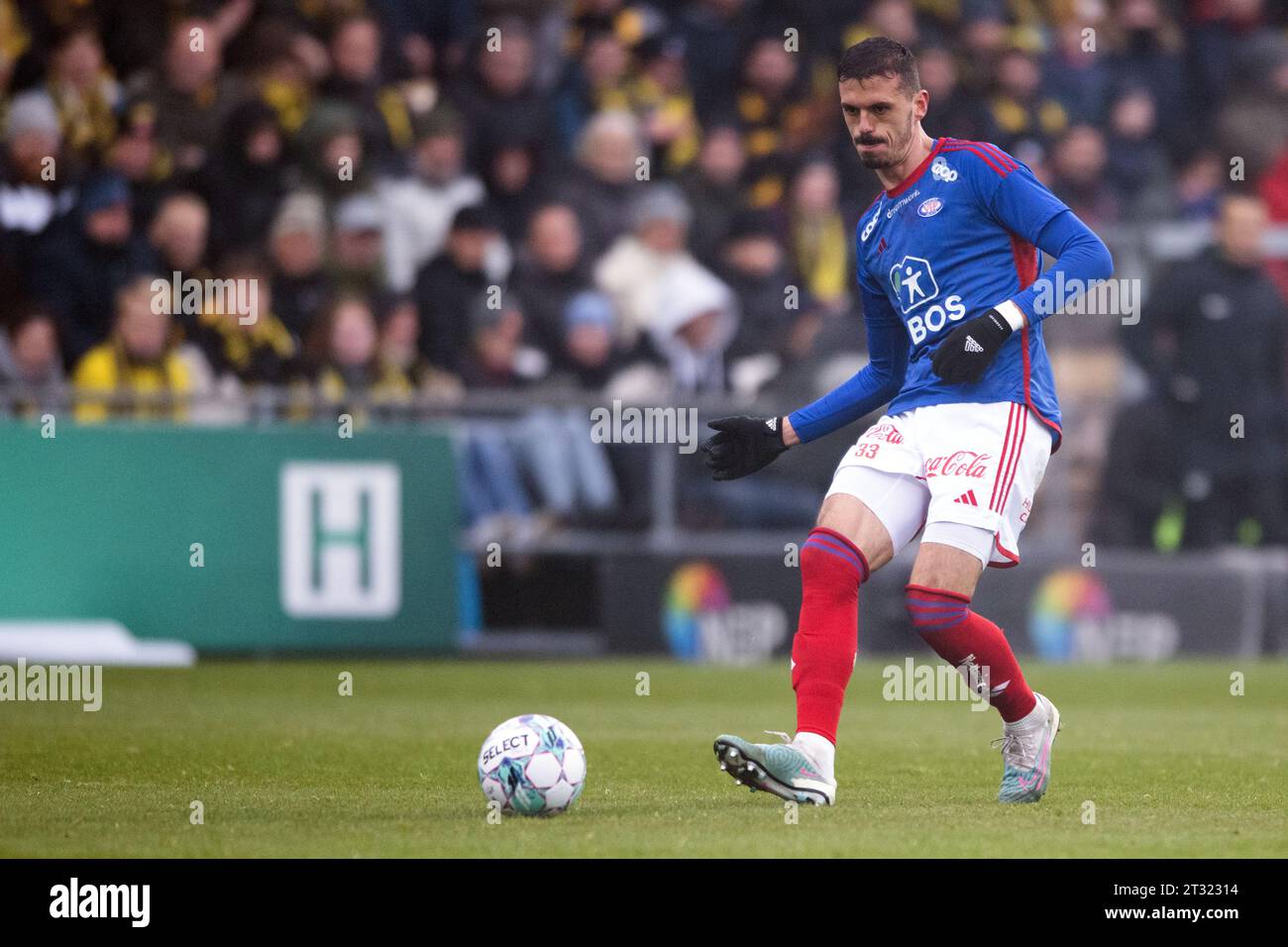 Lillestrom, Norway. 22nd Oct, 2023. Eneo Bitri (33) of Vaalerenga seen ...