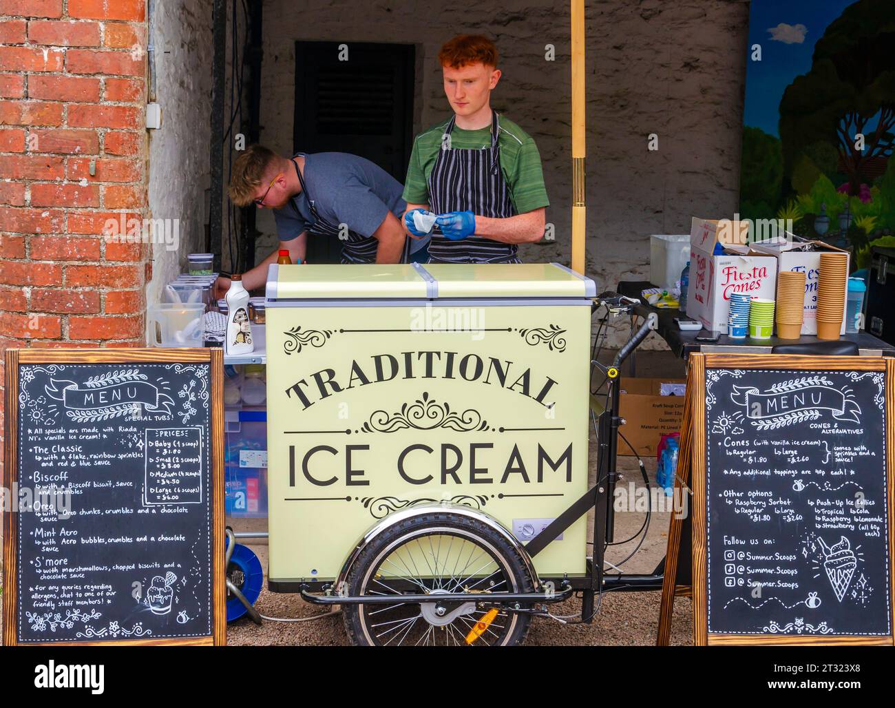 Saintfield, County Down, Northern Ireland, July 16 2023 - Mobile ice ...