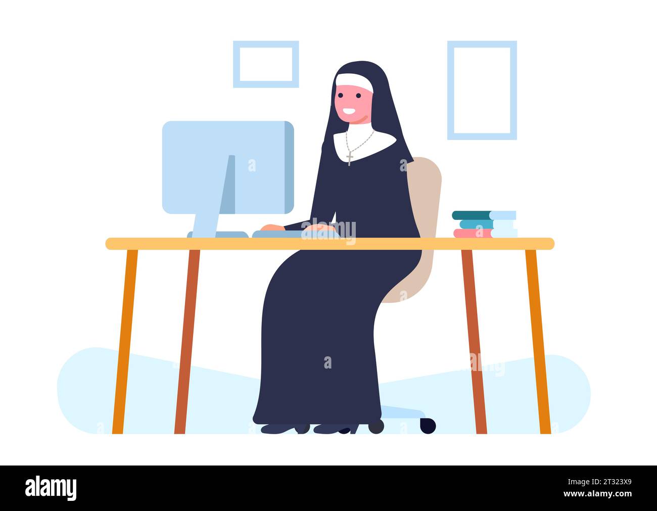 Abbey religious Stock Vector Images - Alamy