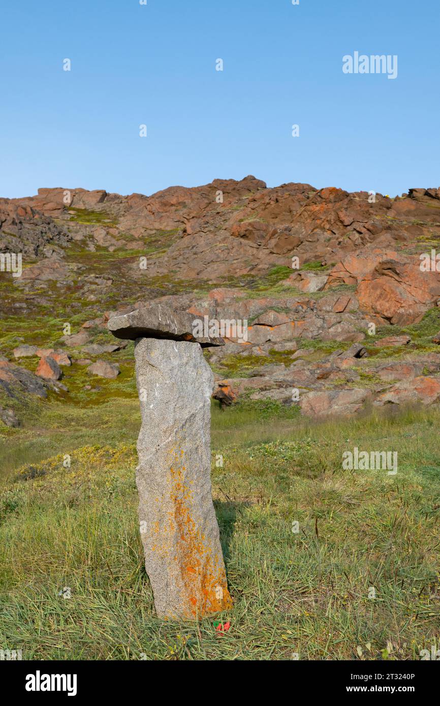 Greenland, Baffin Bay, Avannaata municipality. Archeological Thule ...