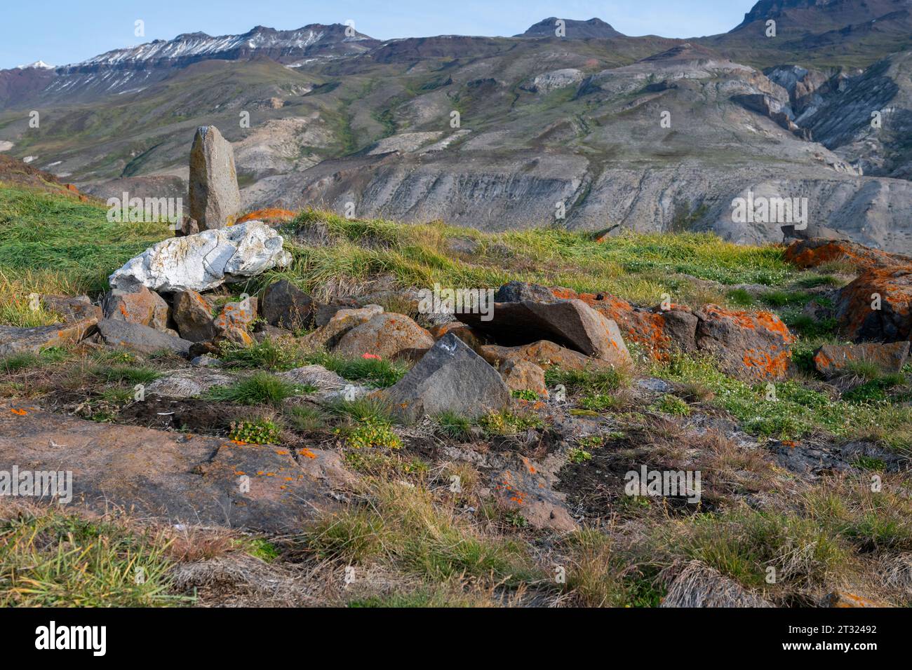 Greenland, Baffin Bay, Avannaata municipality. Archeological Thule ...