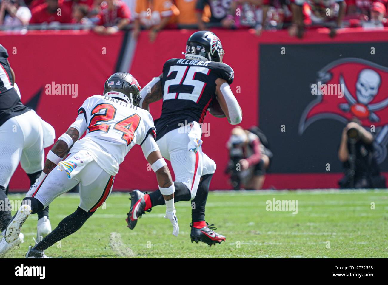 Tampa Bay, Florida, USA, October 22, 2023, Atlanta Falcons running back ...