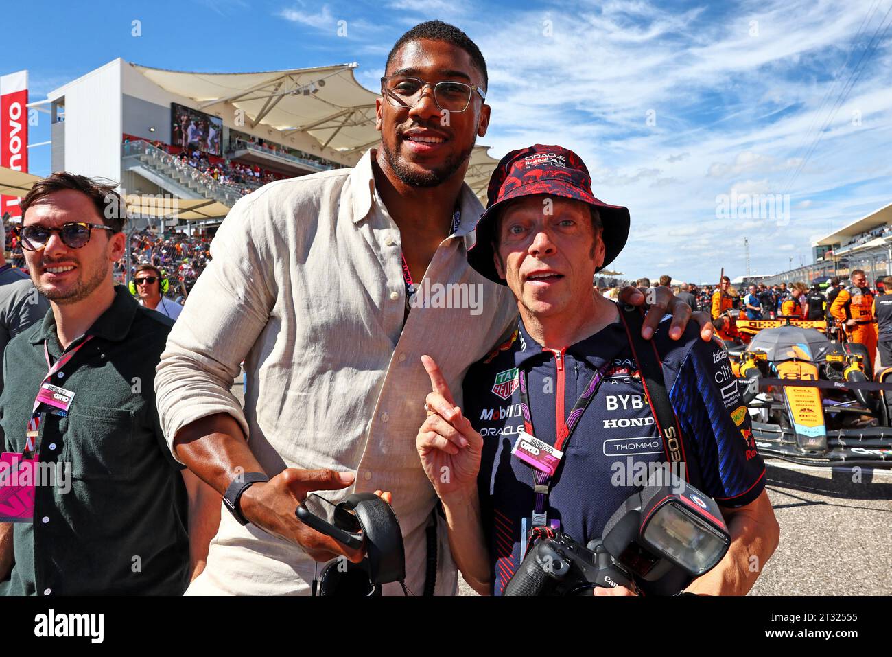 Austin, USA. 22nd Oct, 2023. (L to R): Anthony Joshua (GBR) Boxer and ...