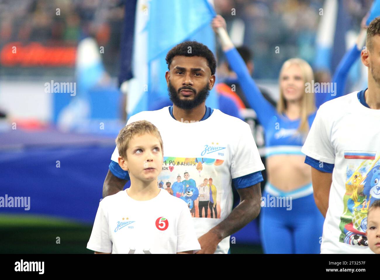 Saint Petersburg, Russia, 22 october 2023: Football. Russian Premier ...