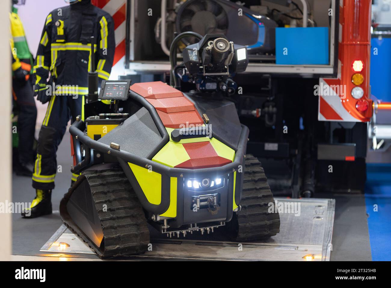 Firefighting equipment and machinery, close up Stock Photo - Alamy