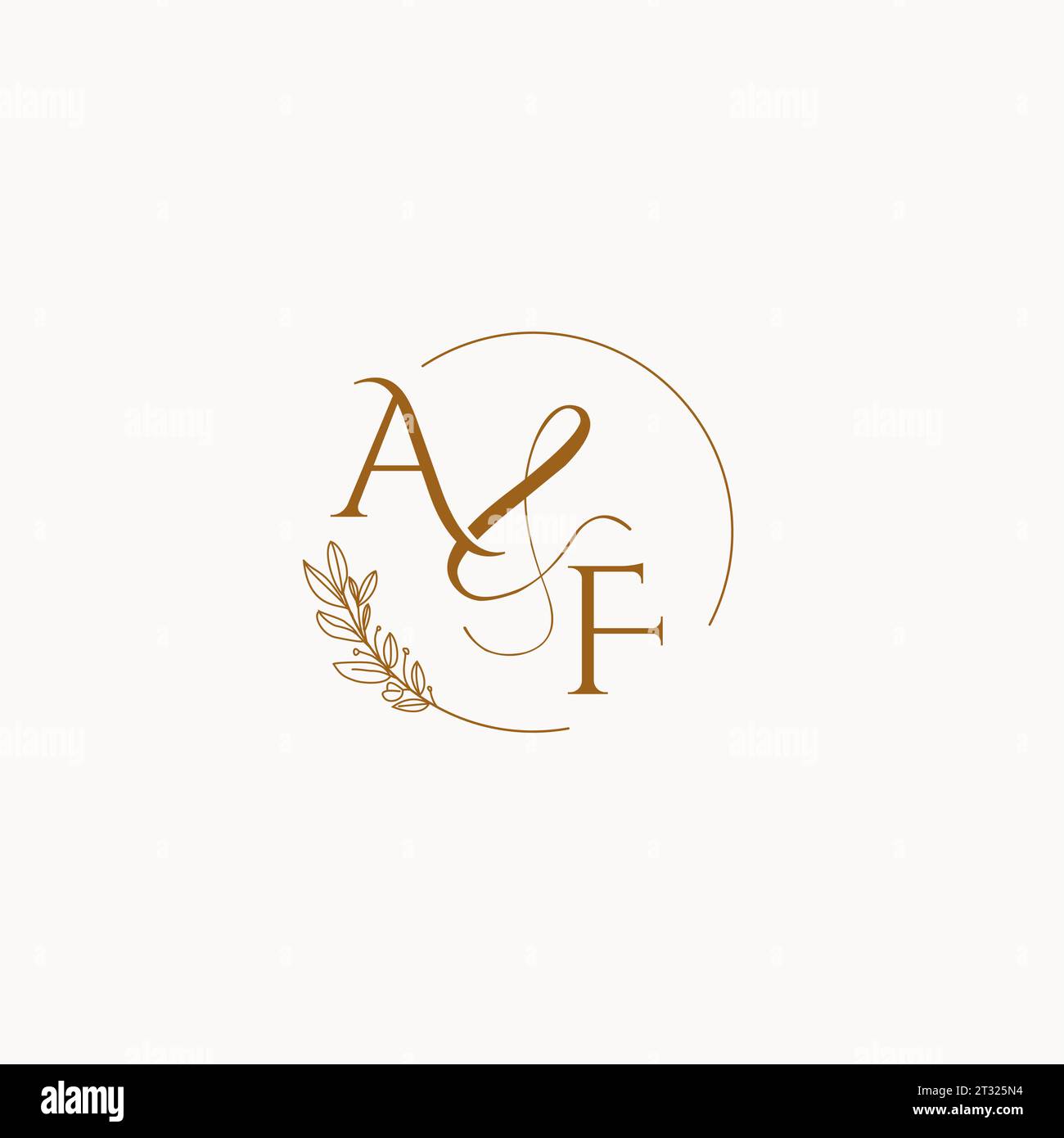 AF initial wedding monogram logo design ideas Stock Vector Image & Art ...