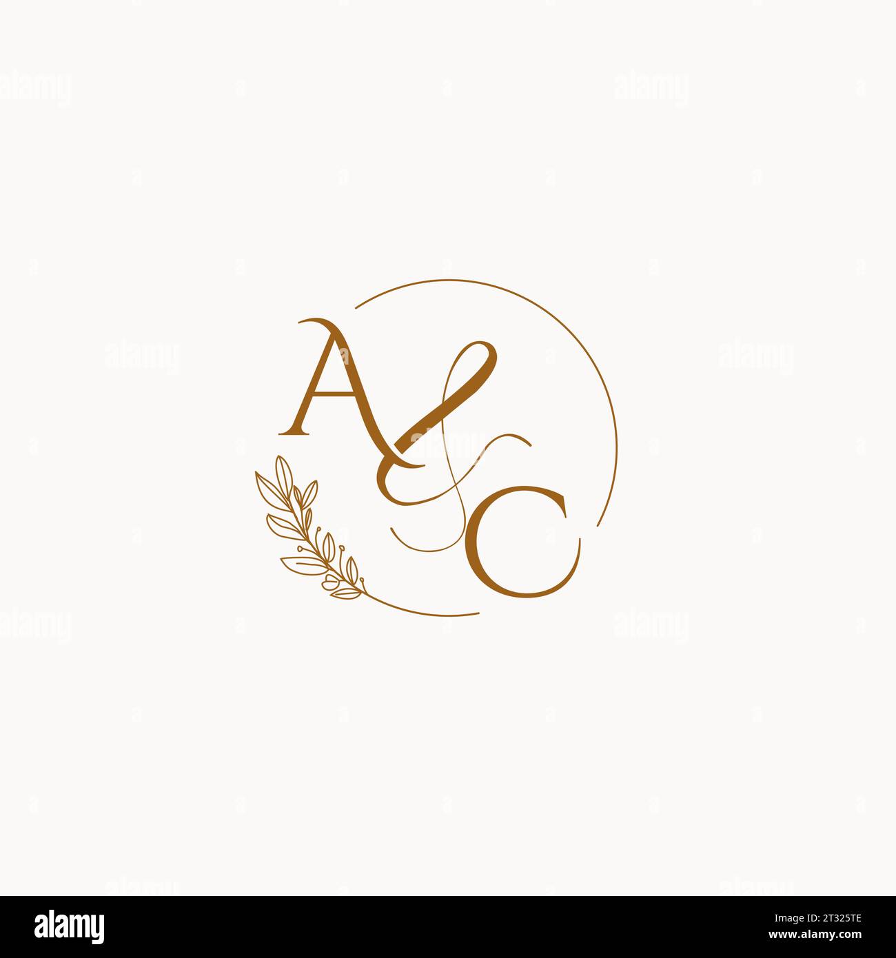 AC initial wedding monogram logo design ideas Stock Vector Image & Art ...