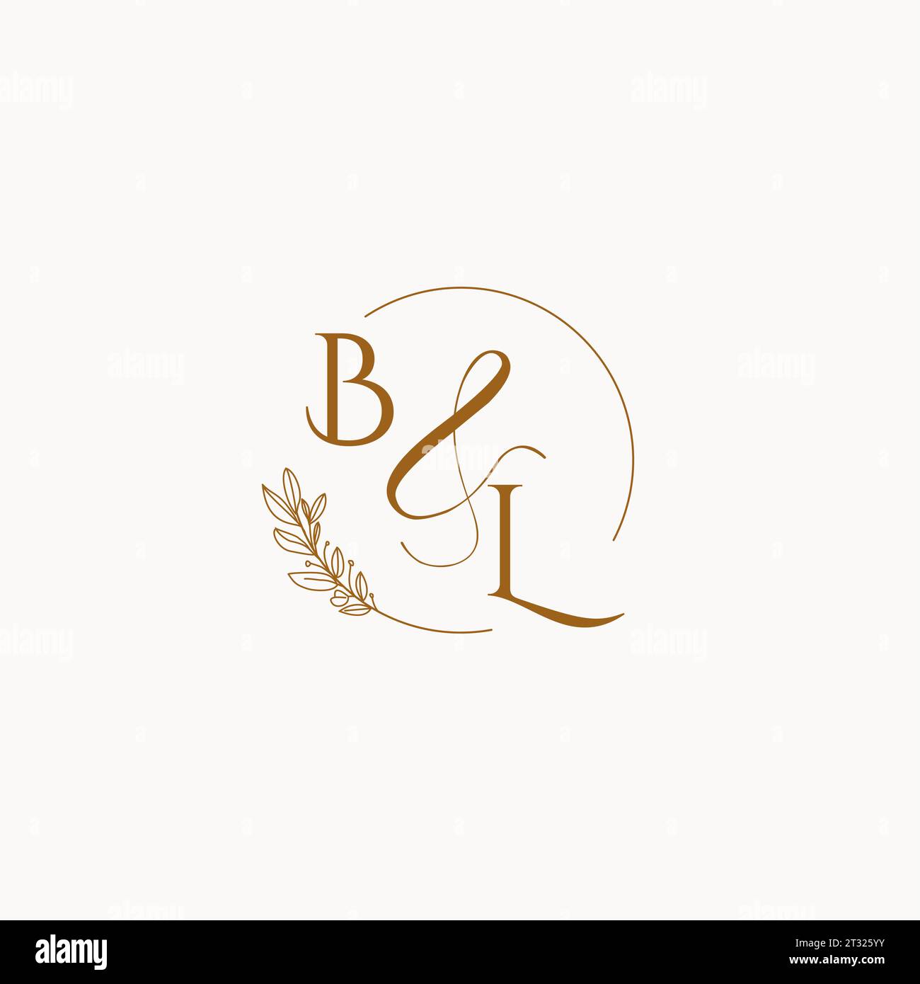 BL initial wedding monogram logo design ideas Stock Vector Image & Art ...