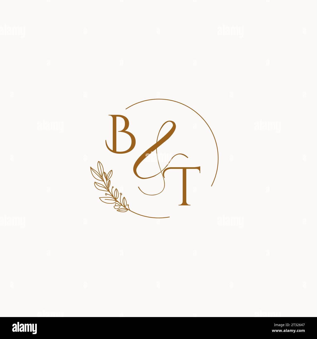 BT initial wedding monogram logo design ideas Stock Vector Image & Art ...