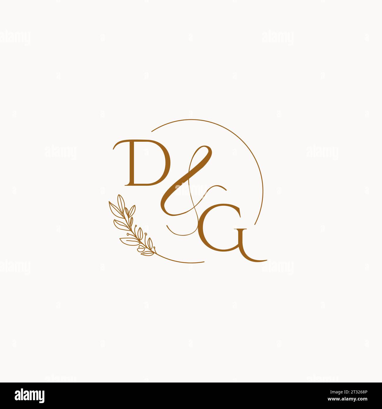 DG initial wedding monogram logo design ideas Stock Vector Image & Art ...