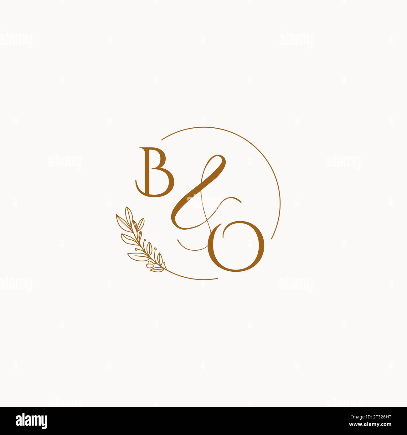 BO initial wedding monogram logo design ideas Stock Vector Image & Art ...