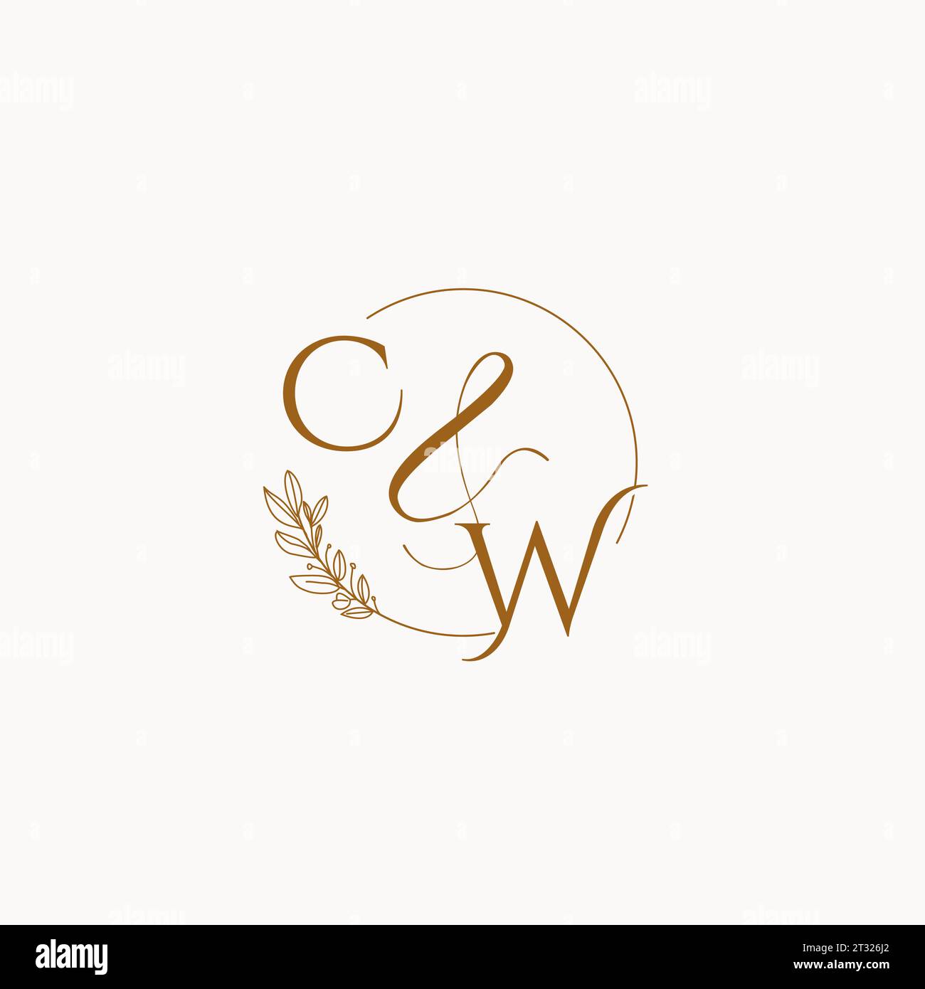CW initial wedding monogram logo design ideas Stock Vector Image & Art ...