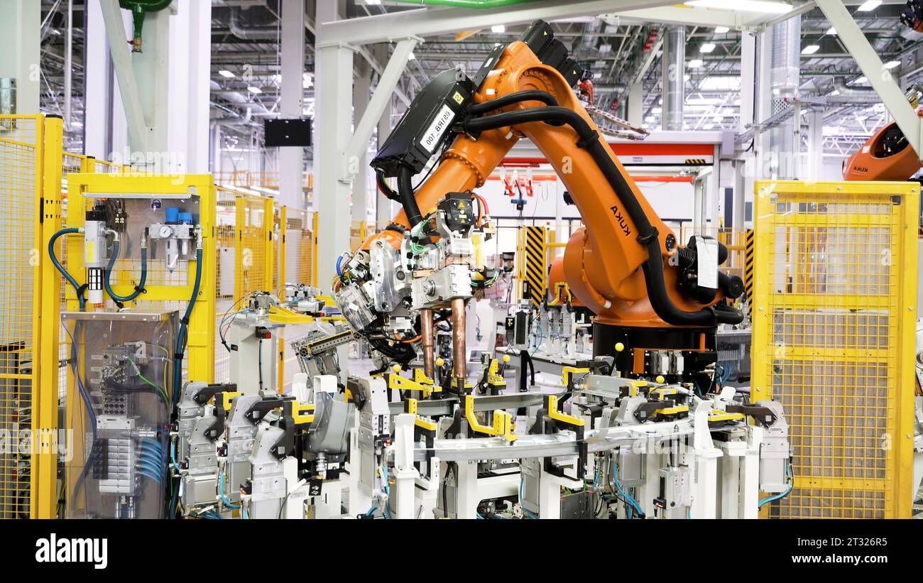 Tokyo- Japan, 08.01.2023: Scene. Newly invented robots that work on ...