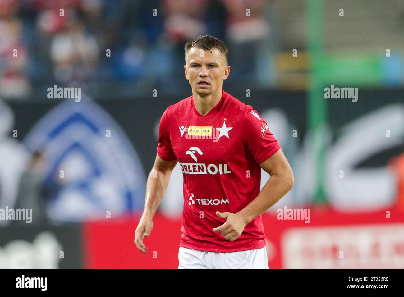 Bartosz Jaroch of Wisla Krakow seen in action during Fortuna 1 Polish ...