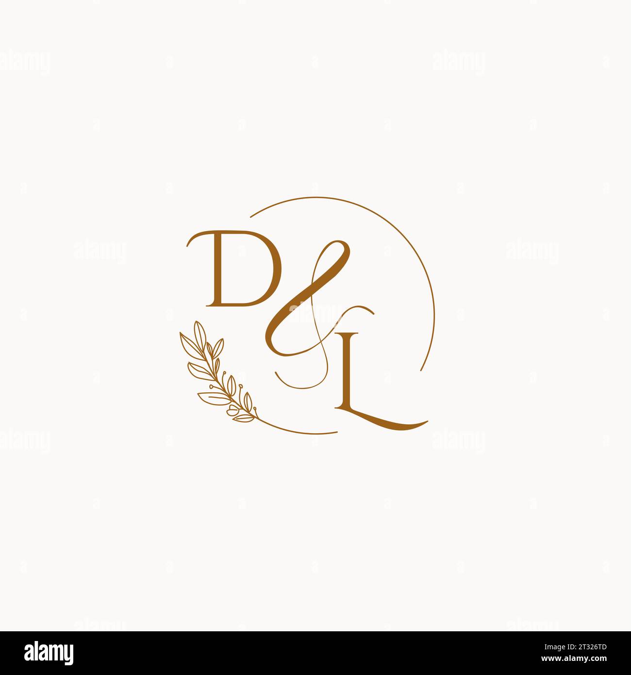 DL initial wedding monogram logo design ideas Stock Vector Image & Art ...