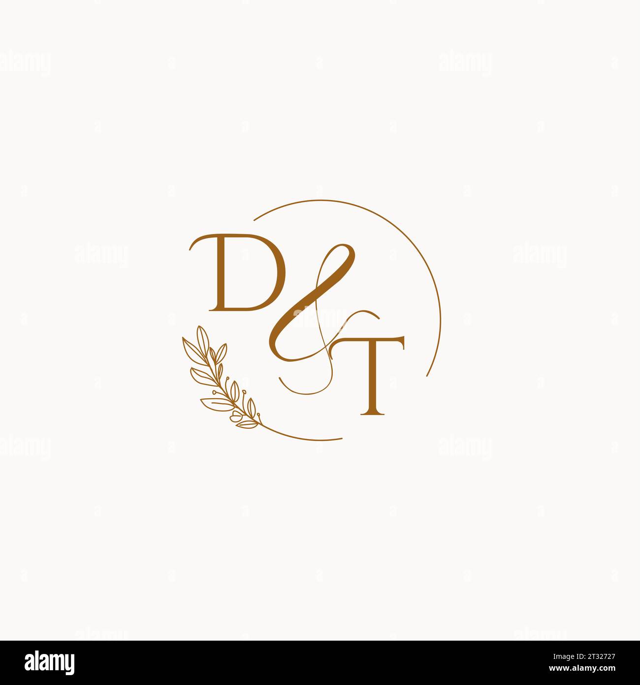 DT initial wedding monogram logo design ideas Stock Vector Image & Art - Alamy