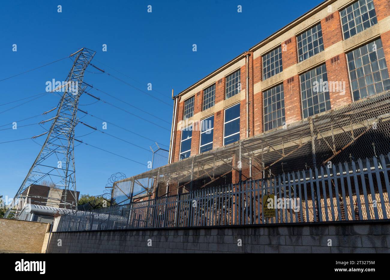 Old electricity sub-station in east London,England,UK Stock Photo - Alamy