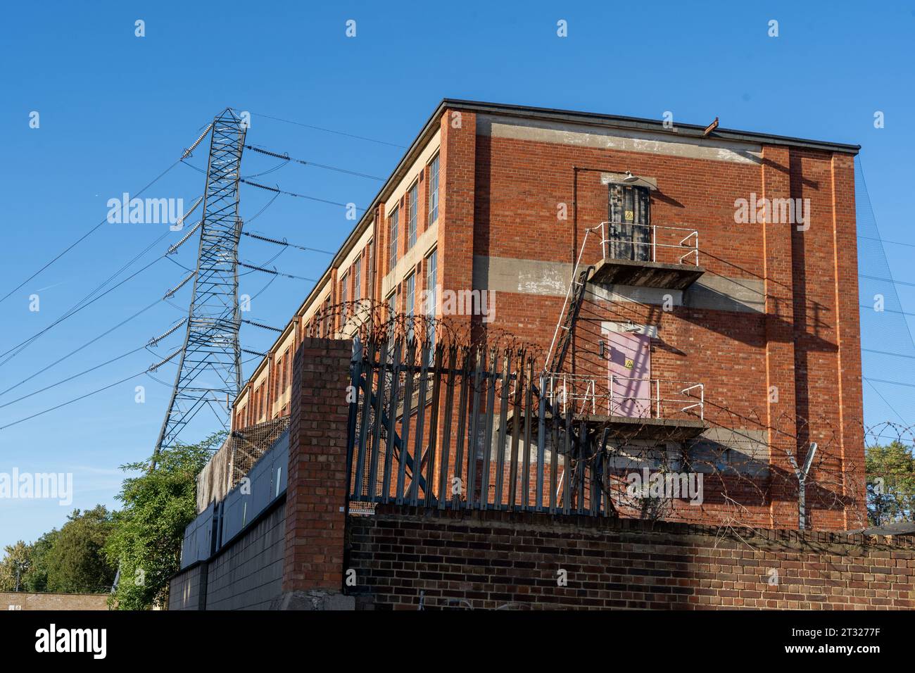 Old electricity sub-station in east London,England,UK Stock Photo - Alamy