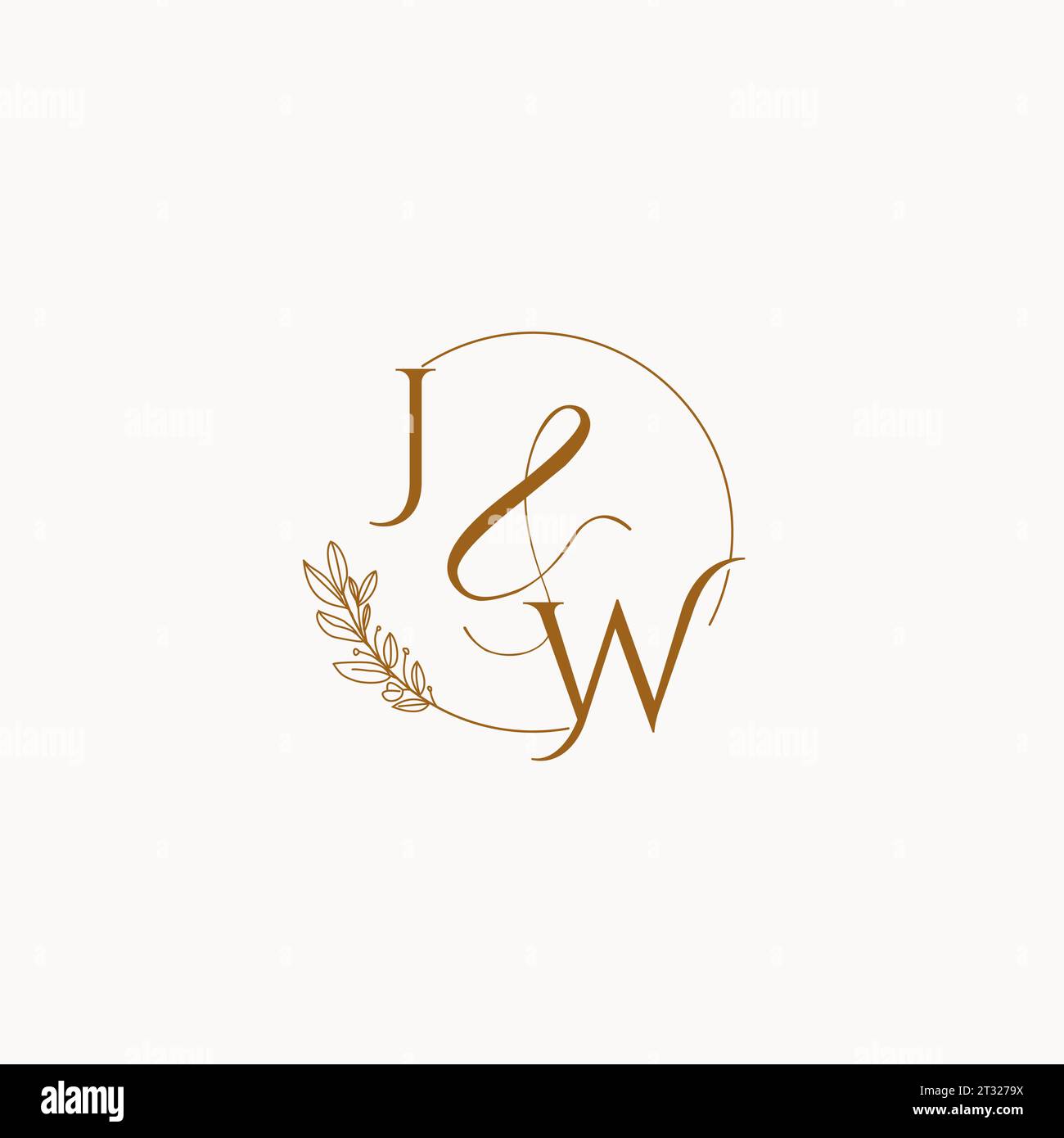 JW initial wedding monogram logo design ideas Stock Vector Image & Art - Alamy