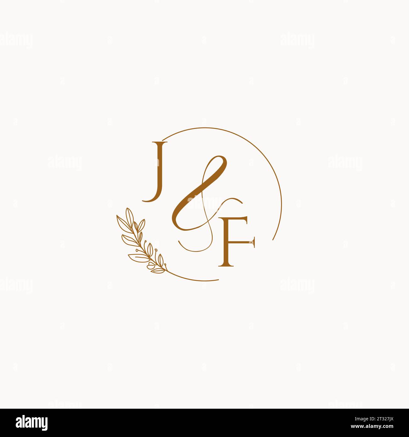 JF initial wedding monogram logo design ideas Stock Vector Image & Art ...