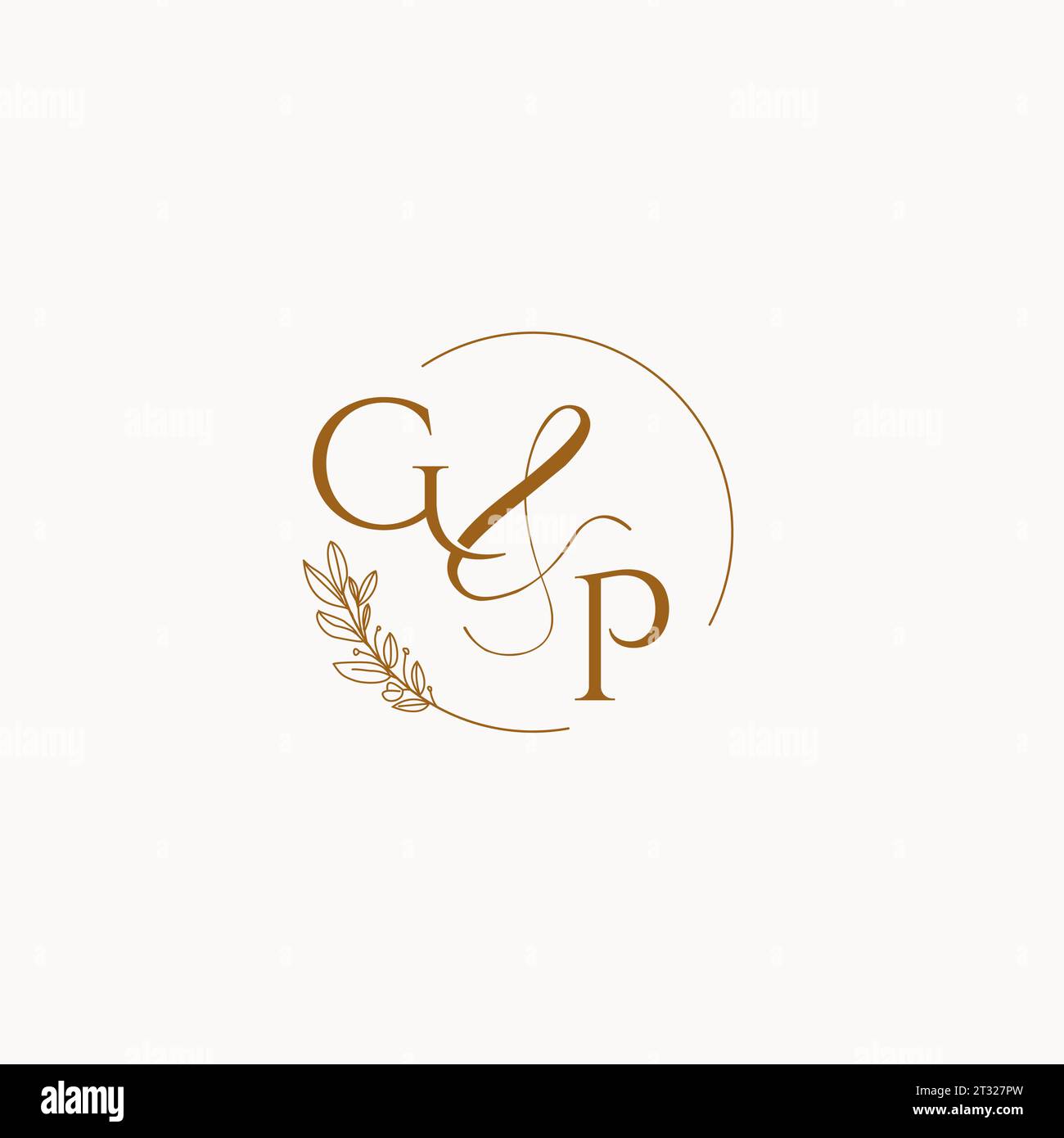 GP initial wedding monogram logo design ideas Stock Vector Image & Art - Alamy