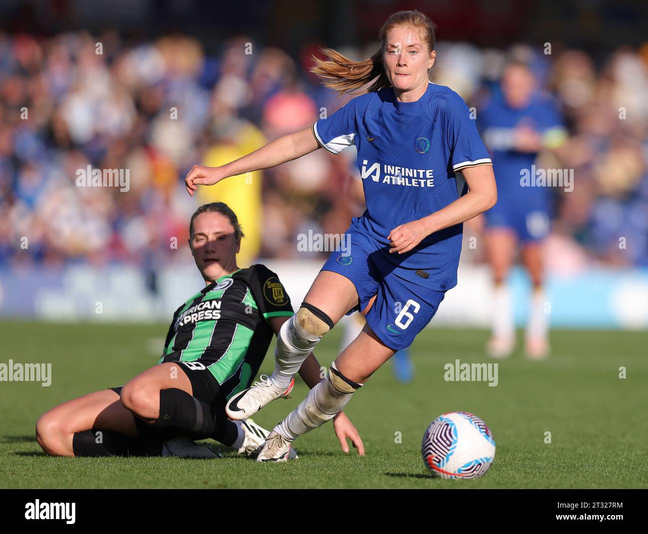 Kington Upon Thames, UK. 22nd Oct, 2023. Sjoeke Nüsken of Chelsea ...