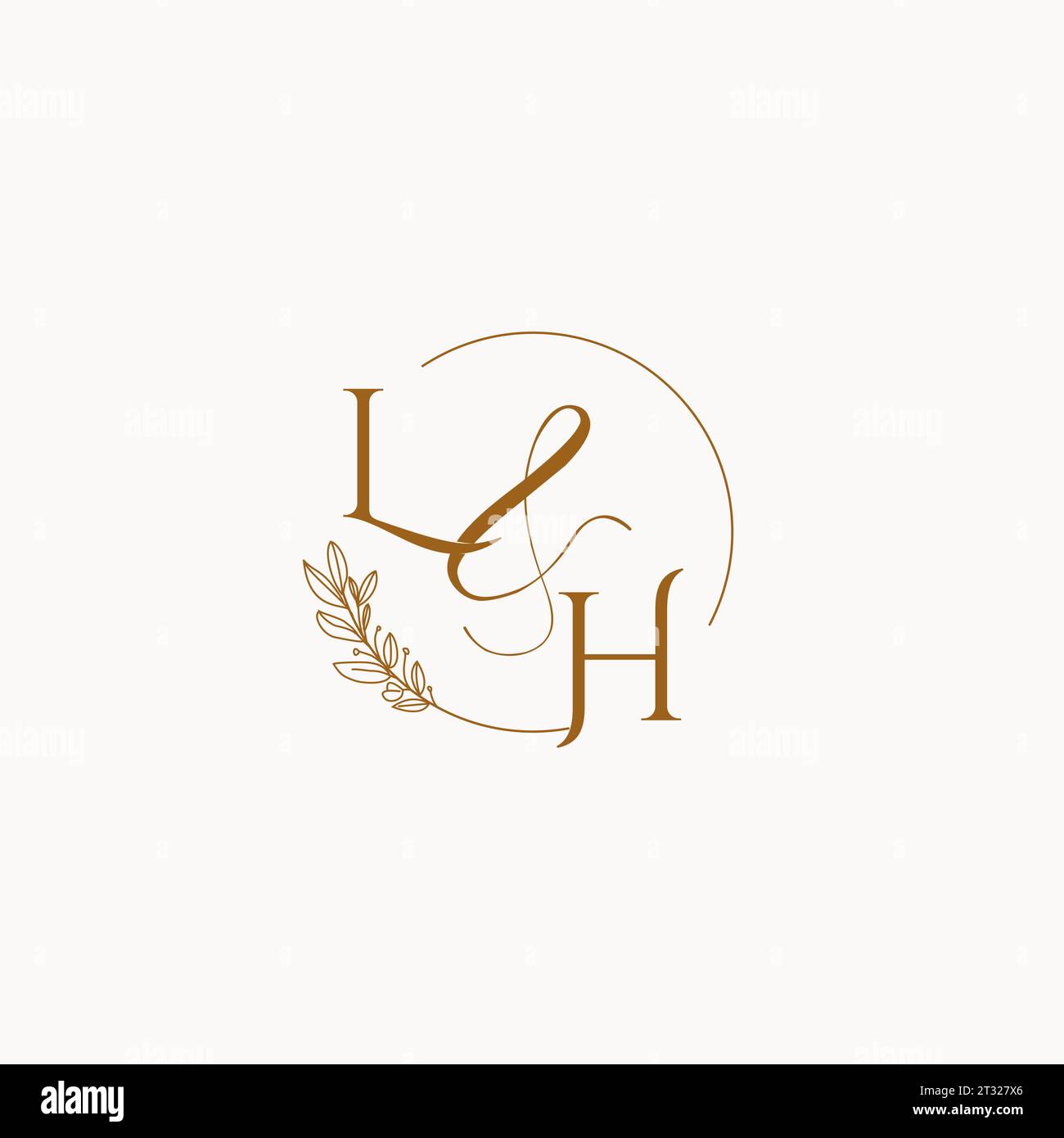 LH initial wedding monogram logo design ideas Stock Vector Image & Art ...