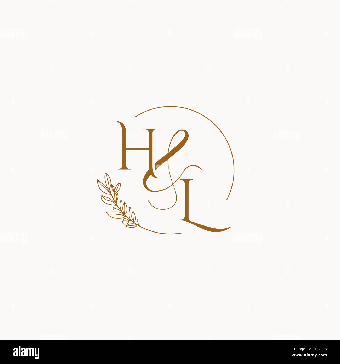 HL initial wedding monogram logo design ideas Stock Vector Image & Art - Alamy