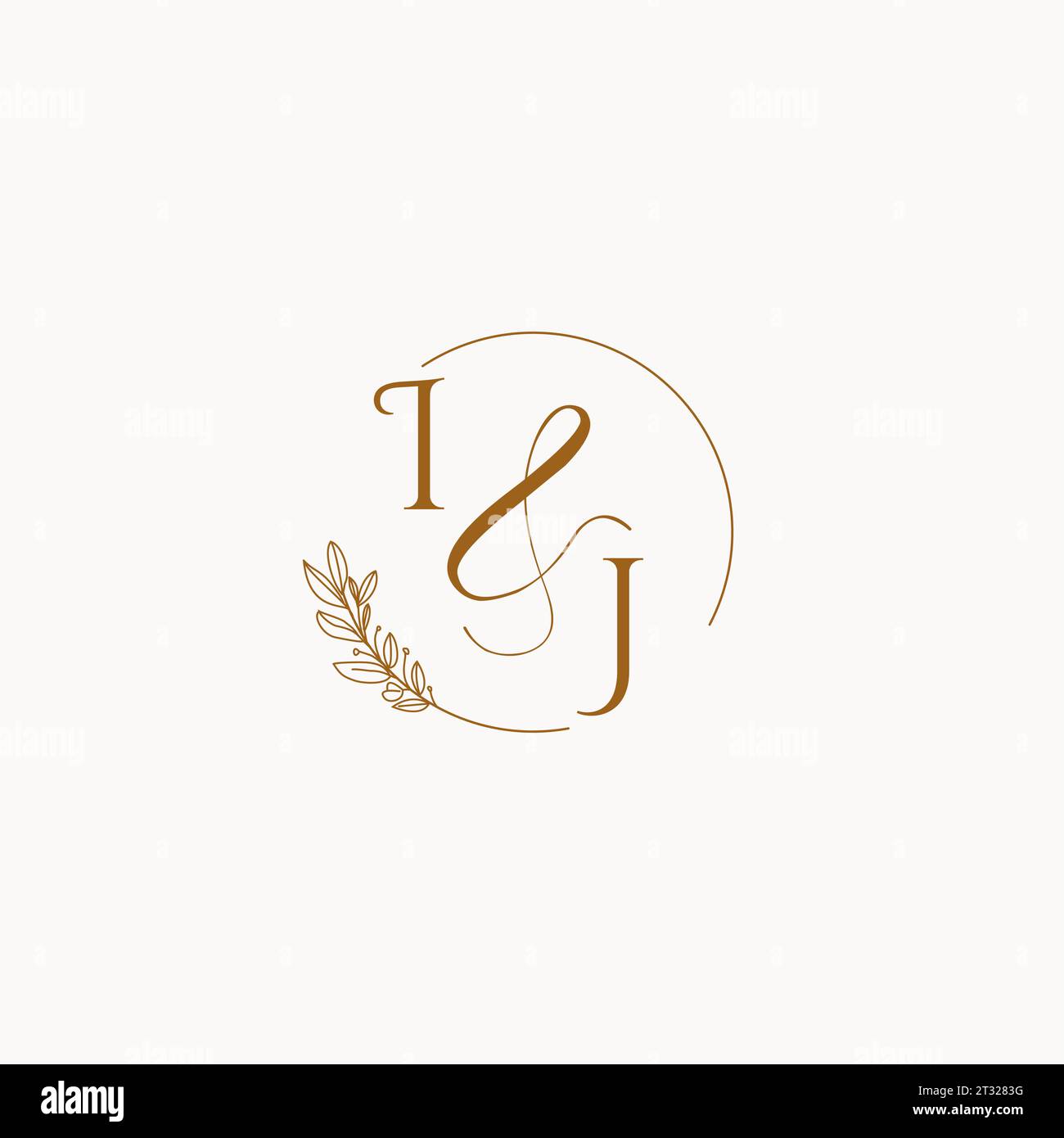 IJ initial wedding monogram logo design ideas Stock Vector Image & Art ...