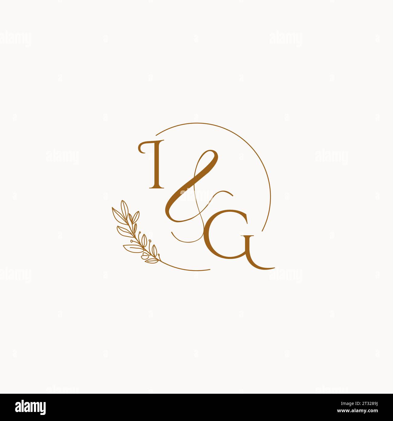 IG initial wedding monogram logo design ideas Stock Vector Image & Art ...
